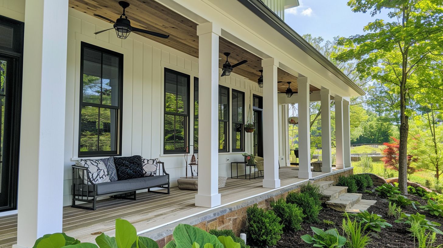 Modern Farmhouse Porch Columns - Inspiration for Your Home